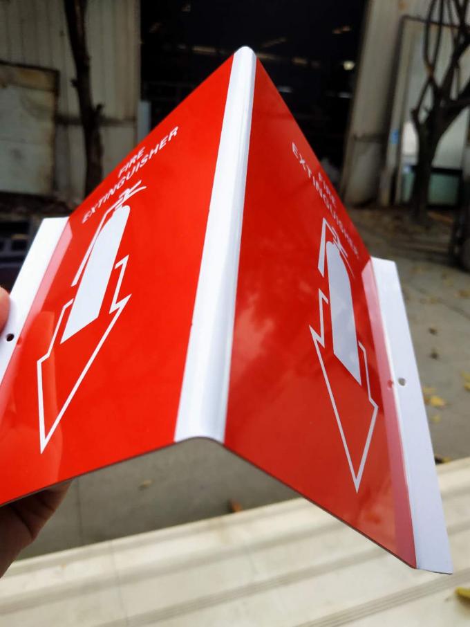 3 Way Fire Extinguisher Sign Steel / Aluminium/ Plastic / Paper Type ...