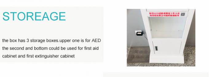 Floor Standing AED Defibrillator Cabinets With Advertisement Video Player