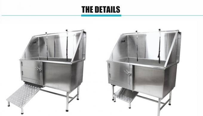 Professional Dog Grooming Bath Tubs Stainless Steel Made With Walk - In ...