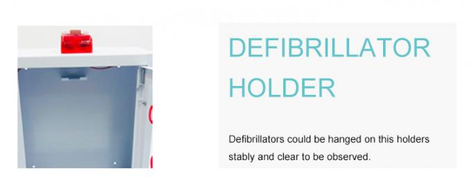 Round Corner AED Defibrillator Wall Mounted Box With Audible Alarm