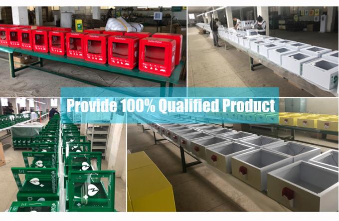 Lockable AED Cabinet / AED Wall Box 370x370x170mm With Emergency Key