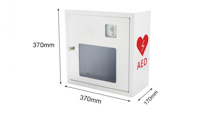 Lockable AED Cabinet / AED Wall Box 370x370x170mm With Emergency Key