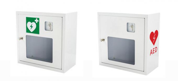 Lockable AED Cabinet / AED Wall Box 370x370x170mm With Emergency Key