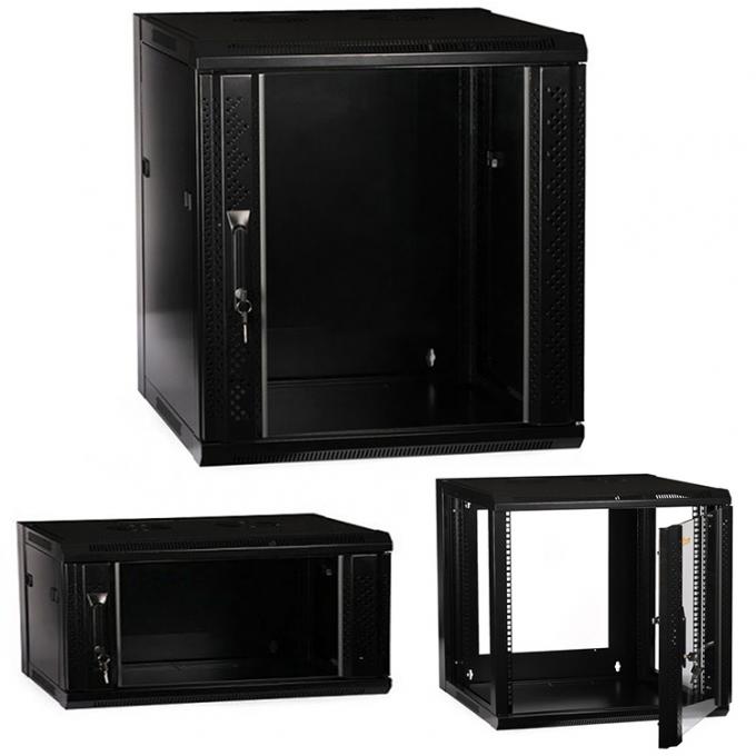 Cold Rolled Steel 12U Data Cabinet 630*570*450mm For 19" Standard ...