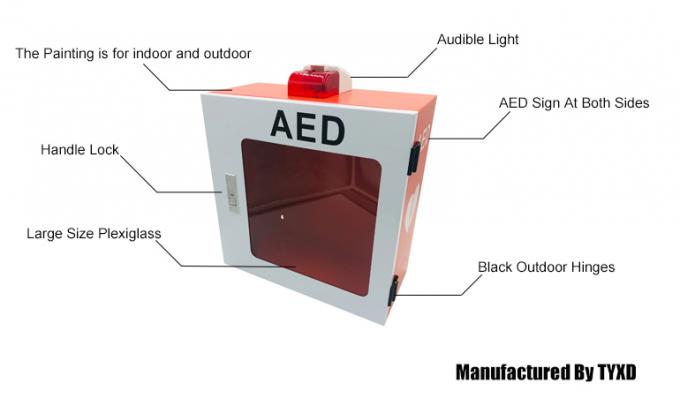 Universal AED Defibrillator Cabinets , Indoor And Outdoor Defibrillator Box