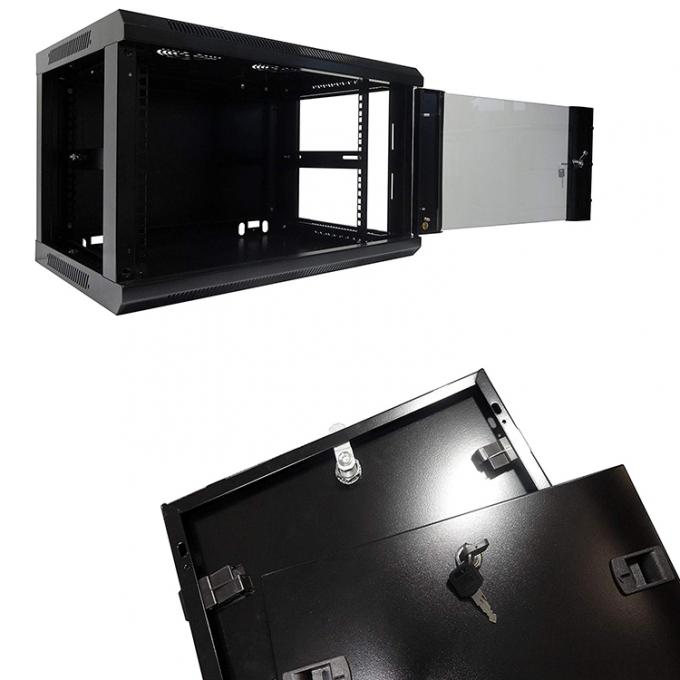 19 Inch Wall Mount Server Rack Cabinet For Home / Office Environment