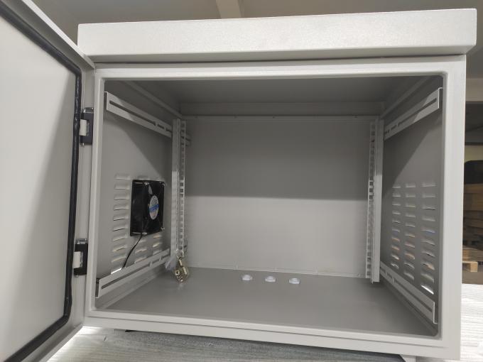 IP54 Outdoor 8U / 12U Steel Wall Mount Small Network Rack ODM / OEM cabinet