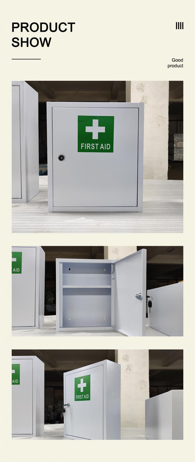 Lightweight Metal First Aid Cabinet 360x315x110mm Customization Acceptable