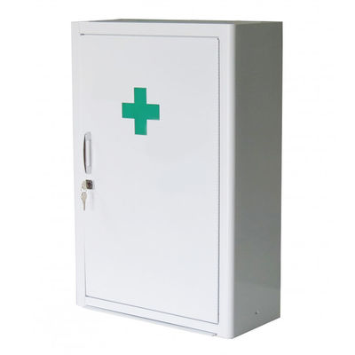 Lockable Metal First Aid Cabinet , Large Wall Mounted First Aid Kit Cabinet