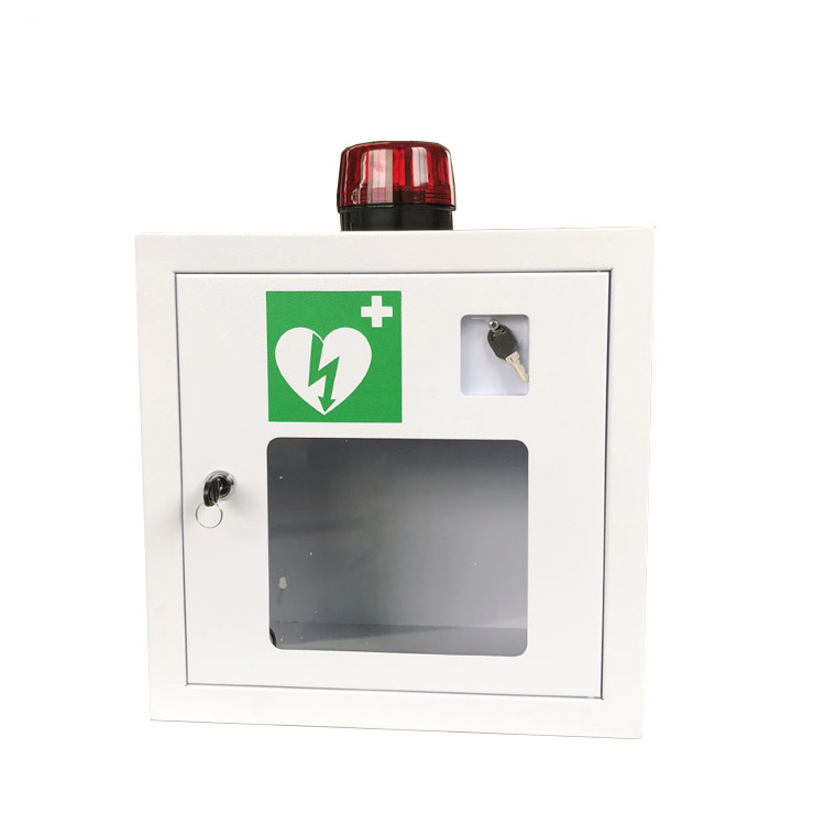 Alarmed AED Defibrillator Cabinets , Wall Mounted External ...