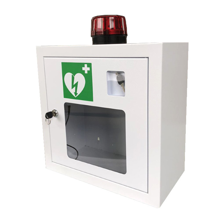 Alarmed AED Defibrillator Cabinets , Wall Mounted External ...