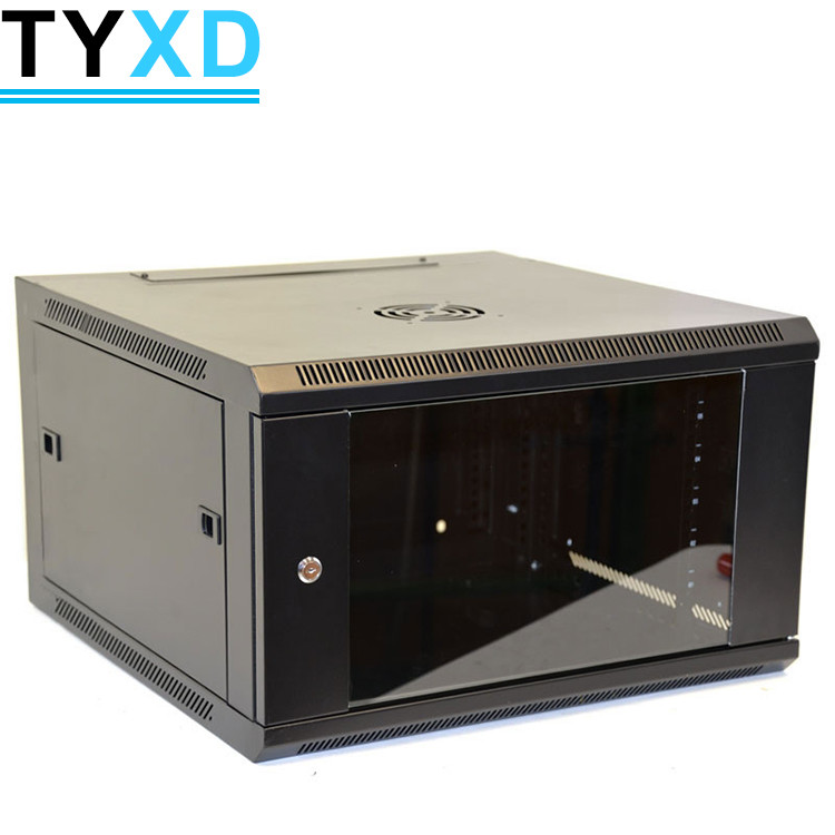 Wall Mount Network Rack Cabinet , Black / Customized Color Network ...