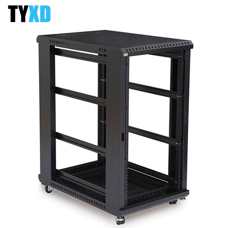 22U 18U 12U Network Rack Cabinet , Floor Standing Open Frame Server Rack