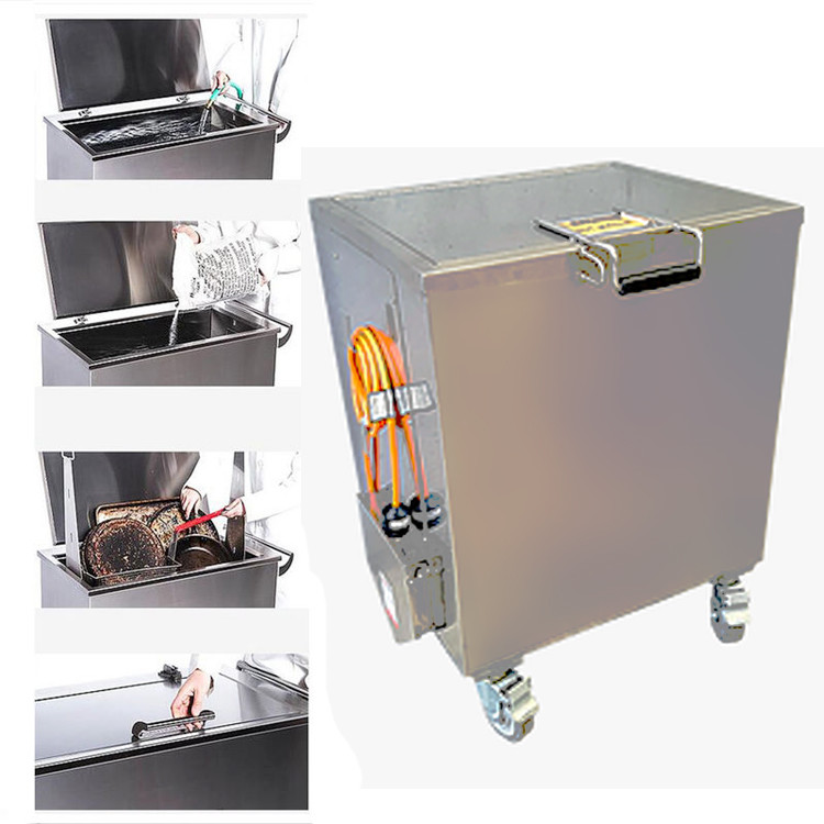 SS 304 Heated Soak Tank 135 L For Catering Equipment Cleaning And ...