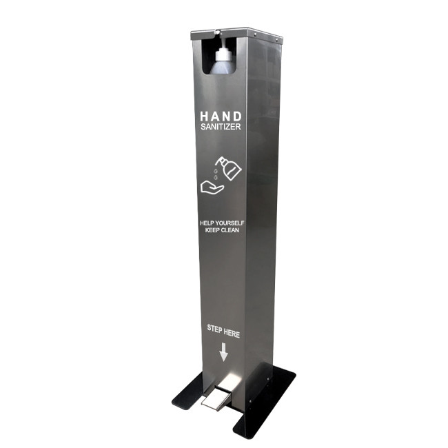 Large Volume 1 Gallon Touchless Stainless Steel Pedal Pump Hand ...